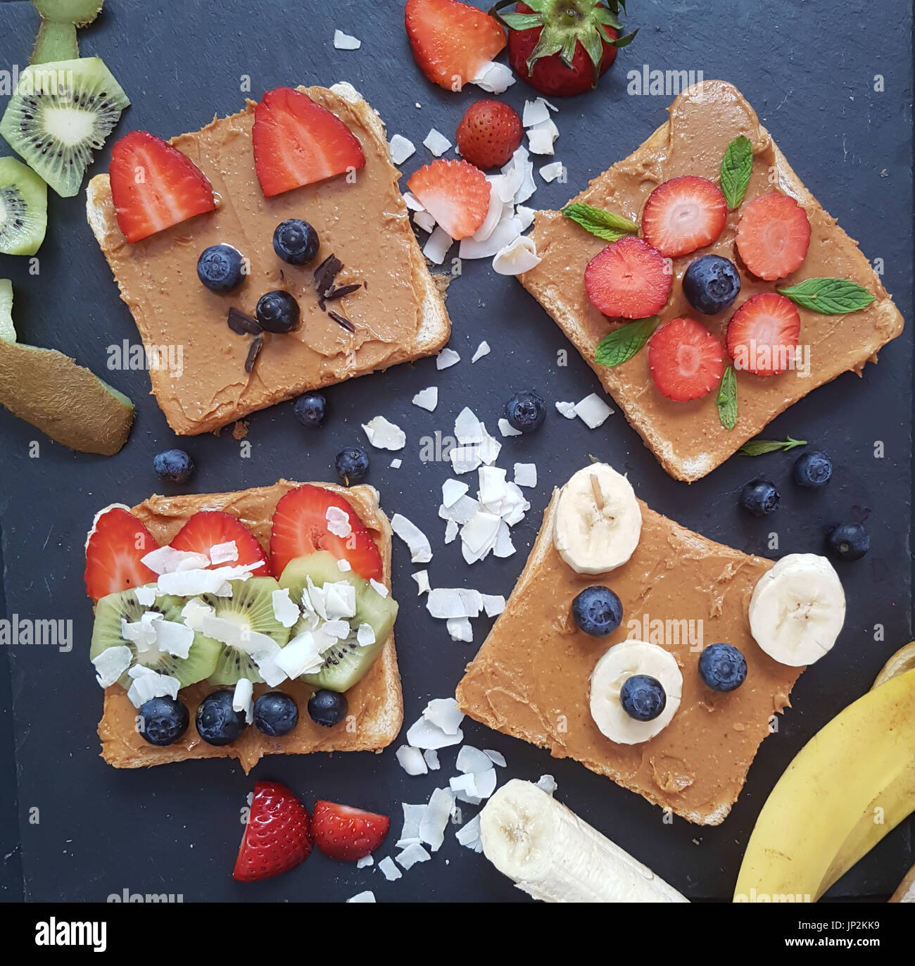 peanut butter sandwiches Stock Photo - Alamy