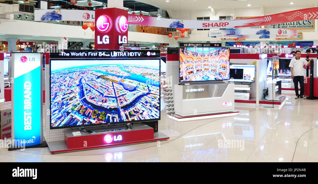 JAKARTA, Indonesia - Products of South Korean manufacturers are sold at ...