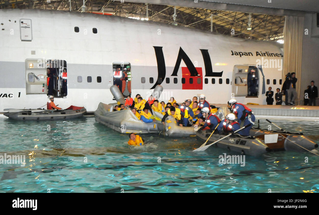 TOKYO, Japan - Japan Airlines and the Tokyo Fire Department jointly ...