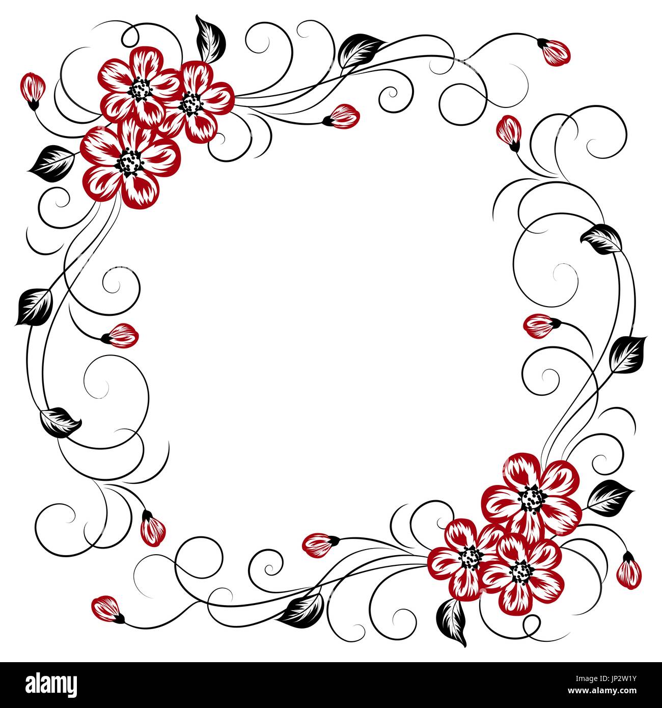 Simple floral background Stock Vector Image & Art - Alamy