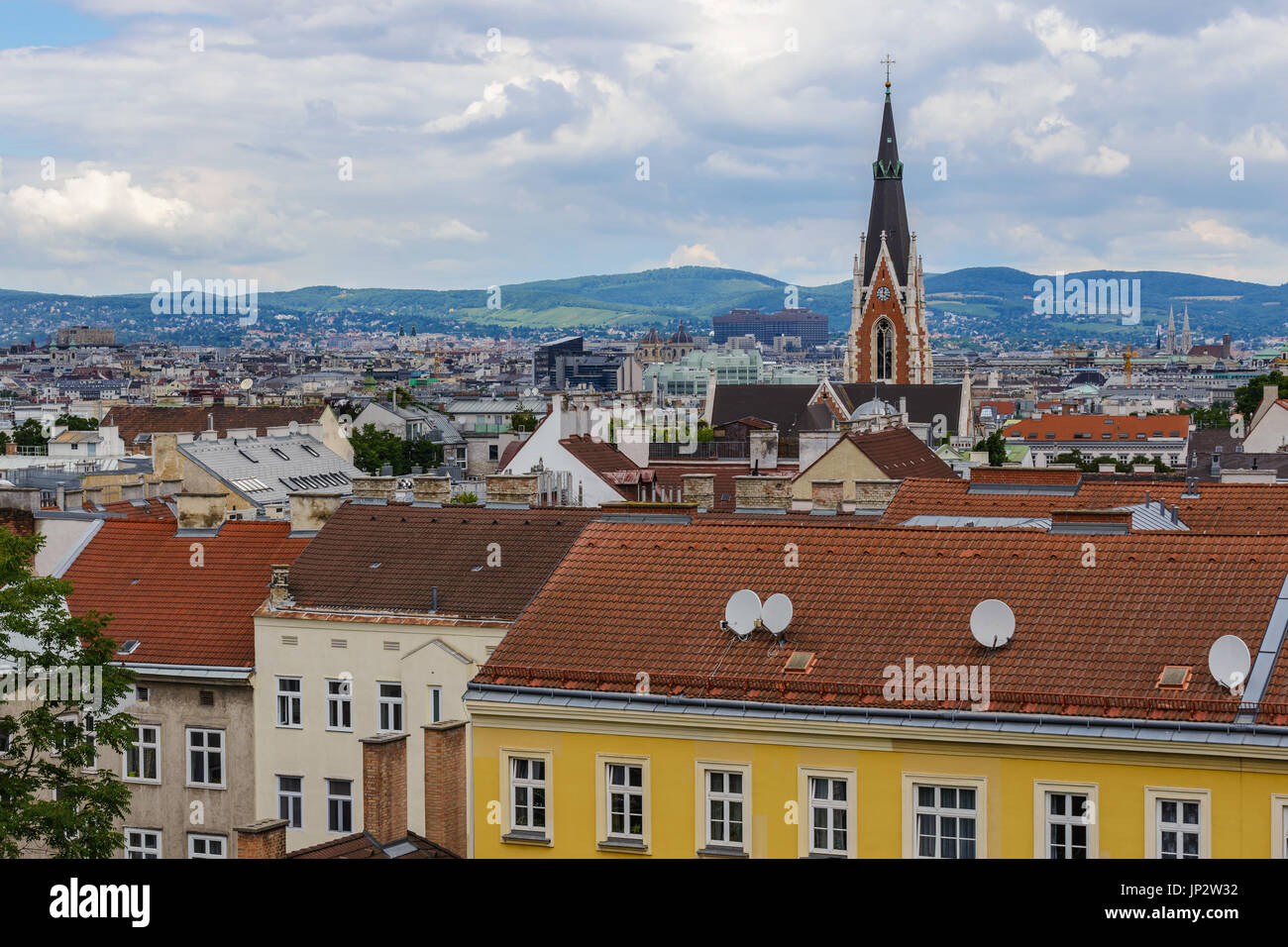Vienna city skyline, Vienna, Austria Stock Photo - Alamy
