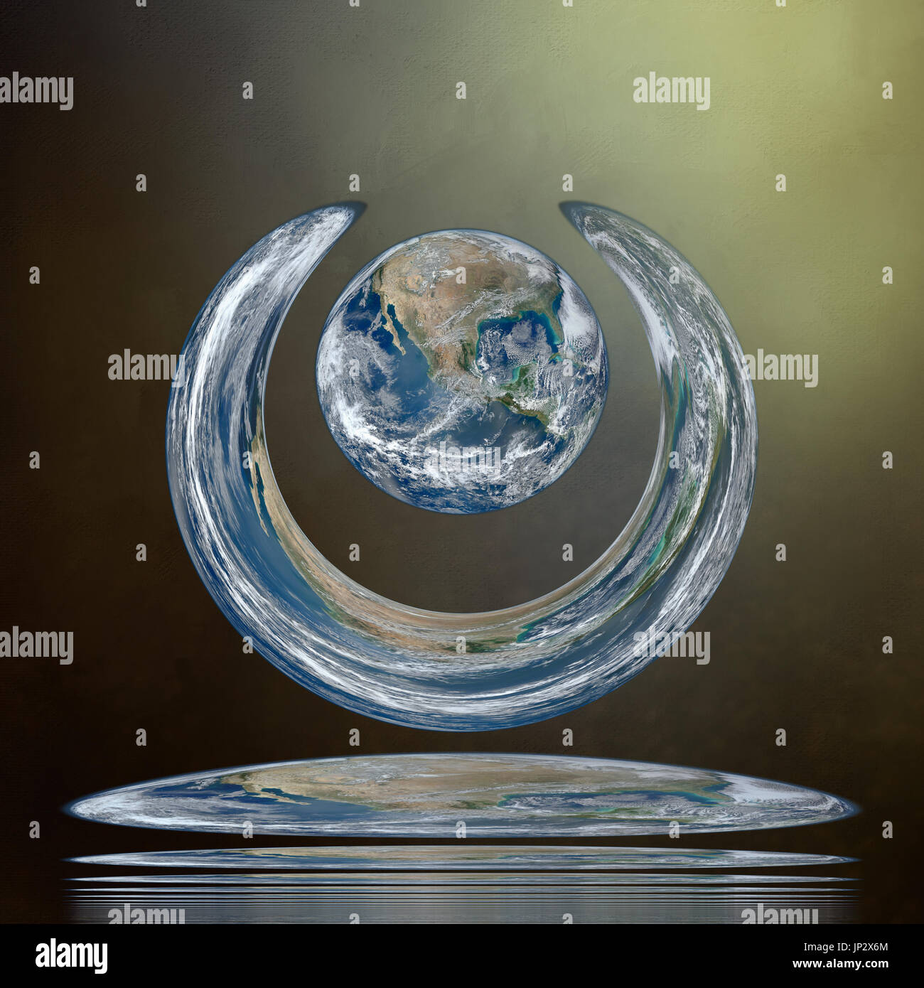Flat earth concept hi-res stock photography and images - Alamy