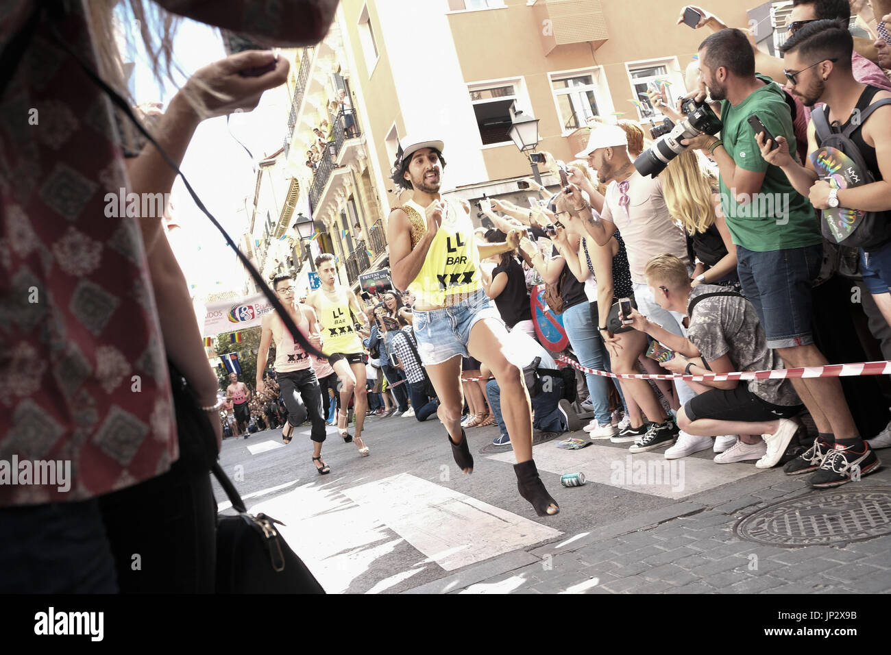 High heel race hi-res stock photography and images - Alamy