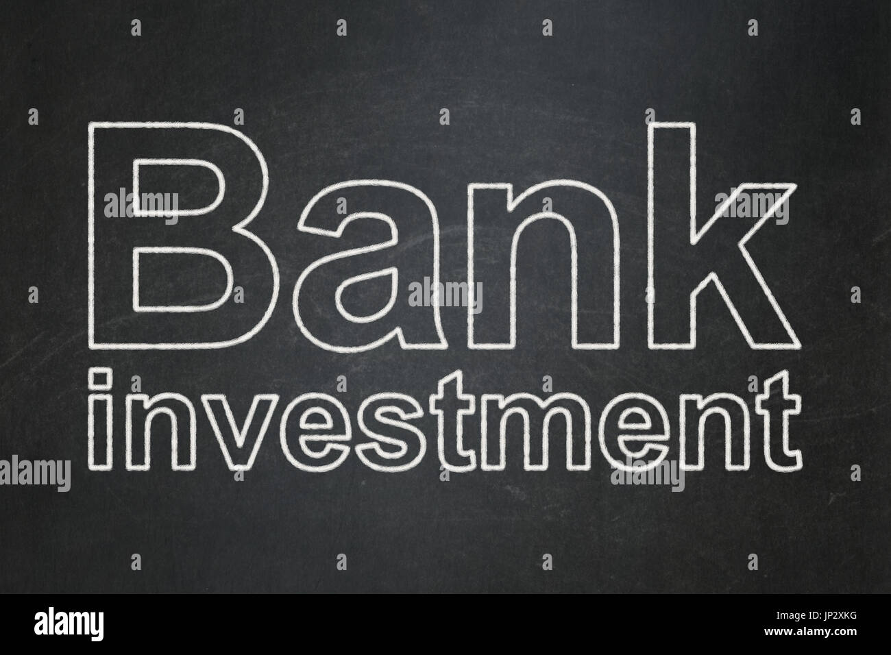 Money concept: Bank Investment on chalkboard background Stock Photo - Alamy
