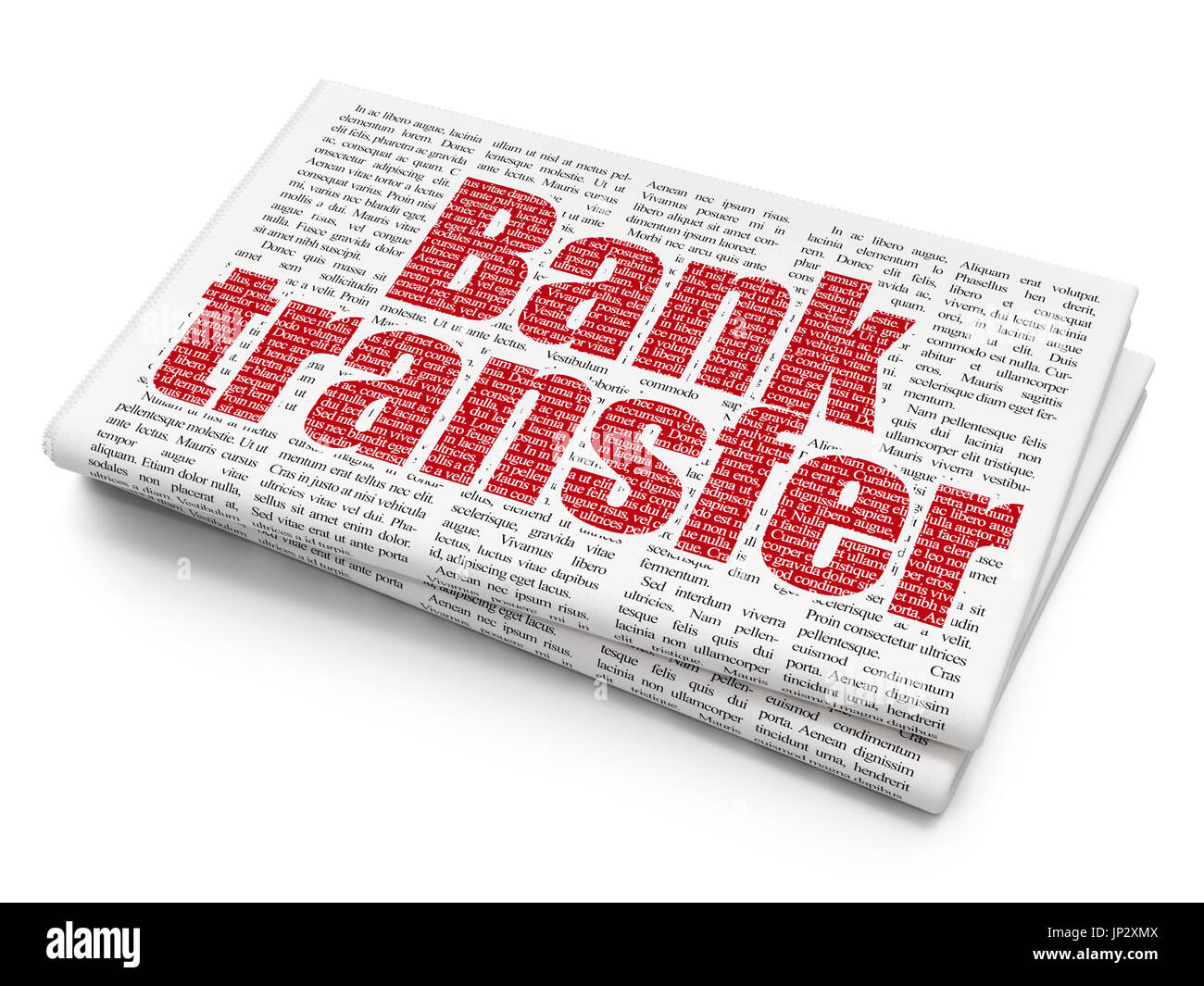 Banking concept: Bank Transfer on Newspaper background Stock Photo - Alamy