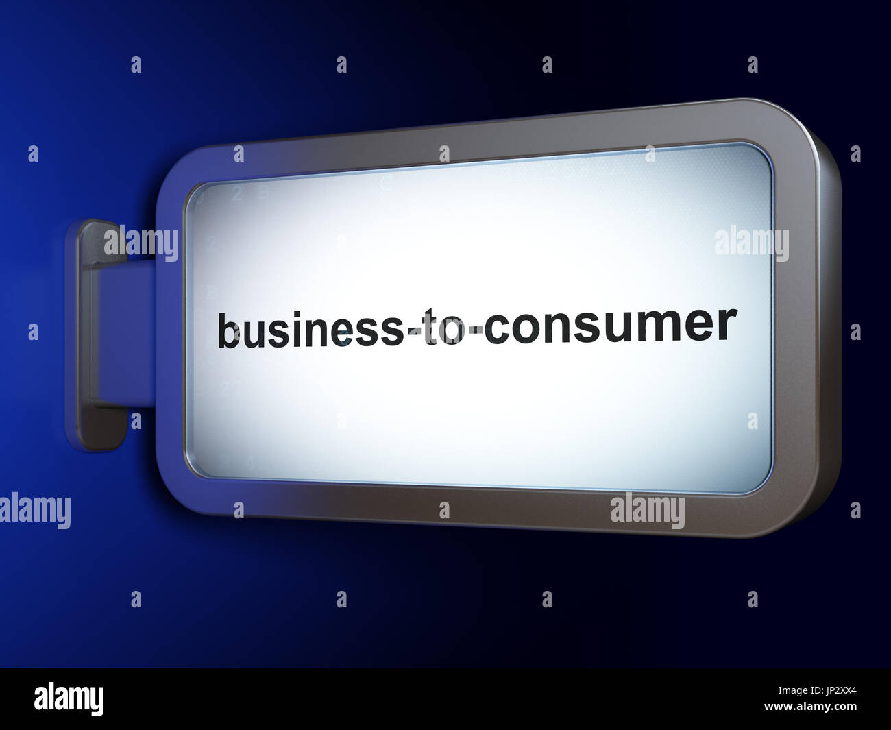 Business concept: Business-to-consumer on billboard background Stock ...