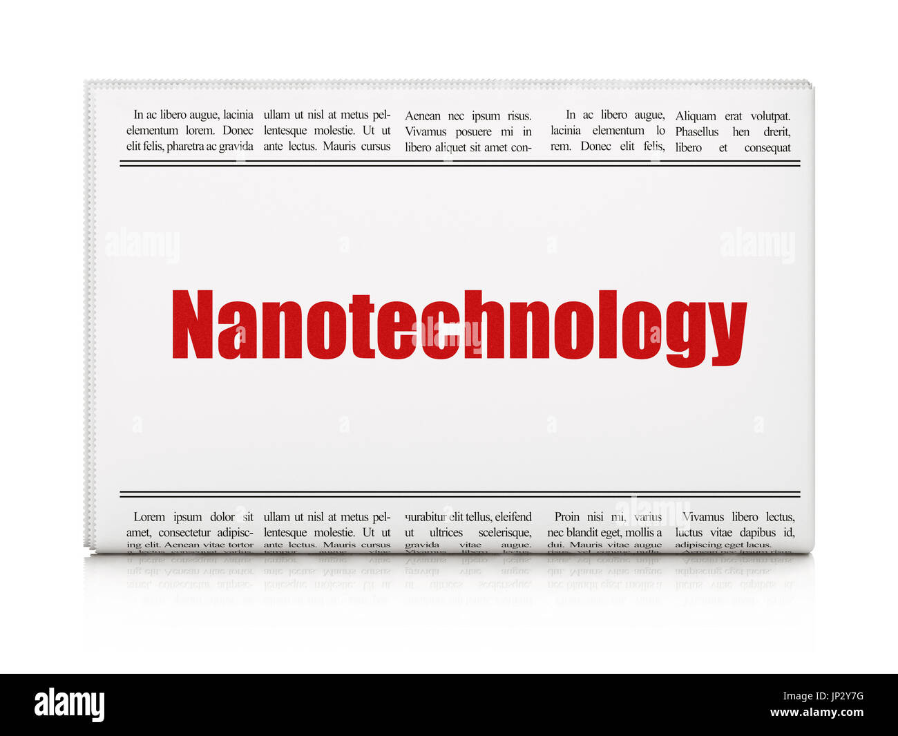 Science concept: newspaper headline Nanotechnology Stock Photo - Alamy
