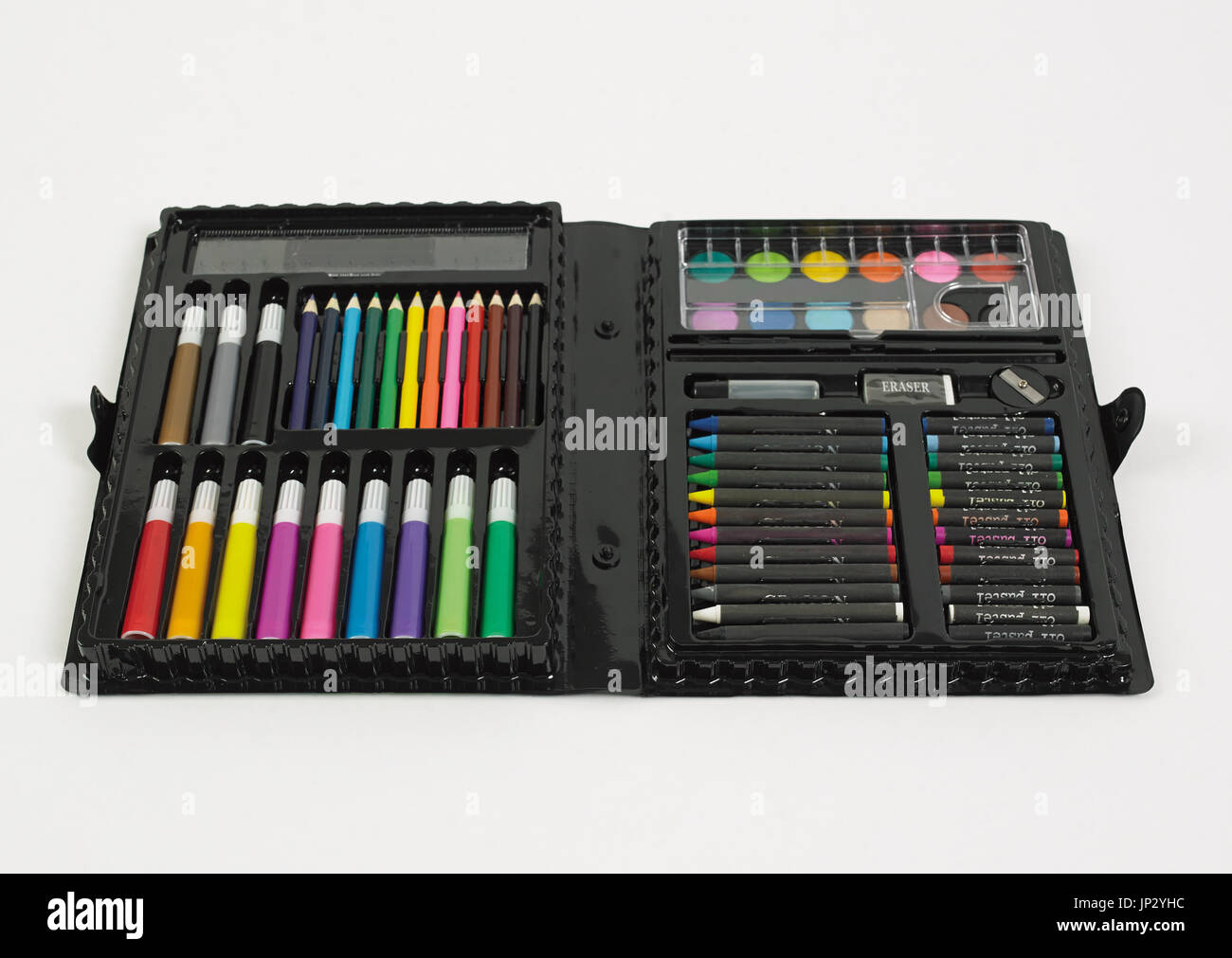 Coloring kit isolated on white background Stock Photo - Alamy