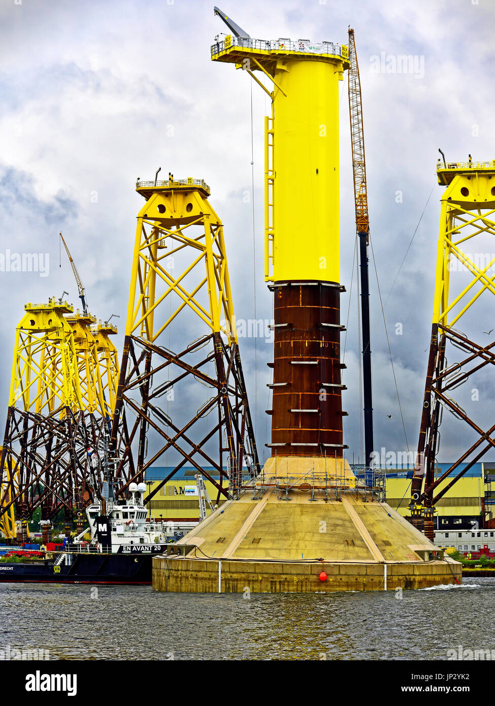 Large floating wind turbines manufactured at Wallsend Neptune Offshore ...