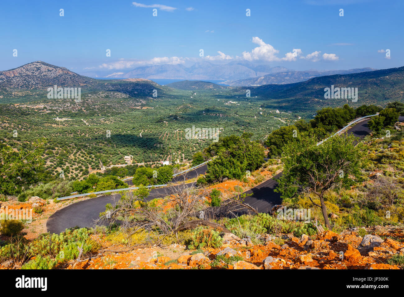 Beautiful mountain landscape near Kritsa Village, Katharo Plateau ...