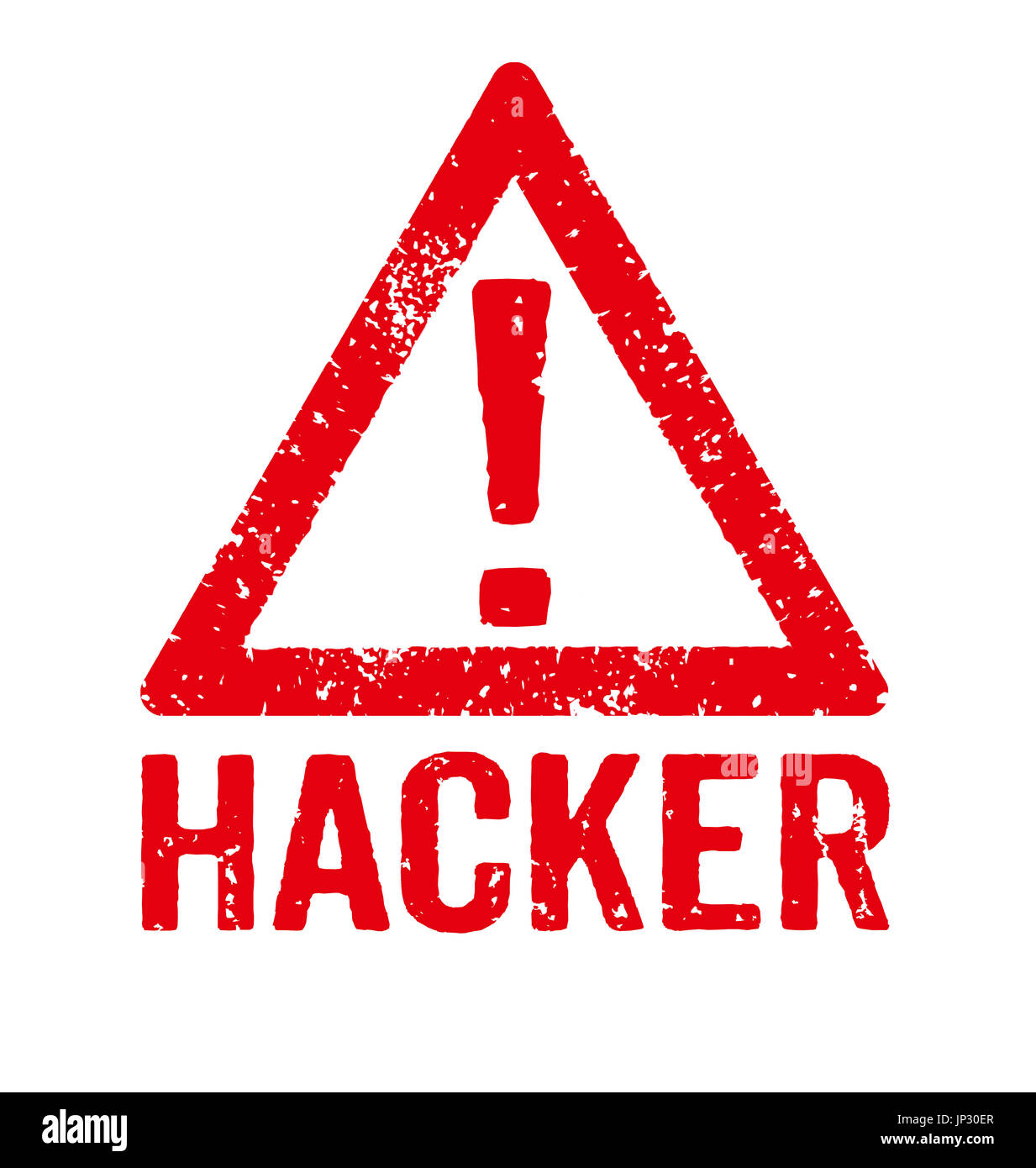 A red stamp on a white background - Hacker Stock Photo - Alamy