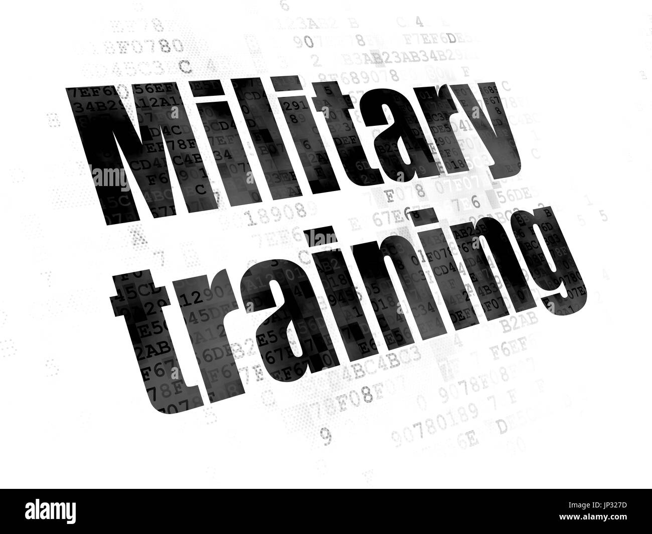 Education concept: Military Training on Digital background Stock Photo ...