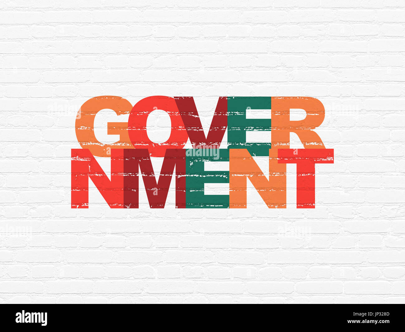 Political concept: Government on wall background Stock Photo - Alamy