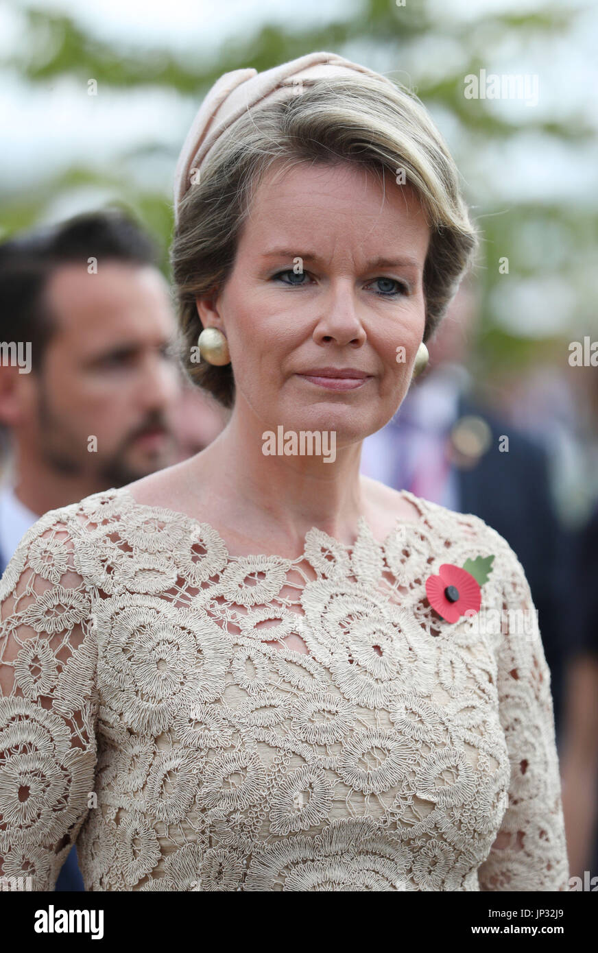 Queen Mathilde of Belgium arriving for the opening of the British ...
