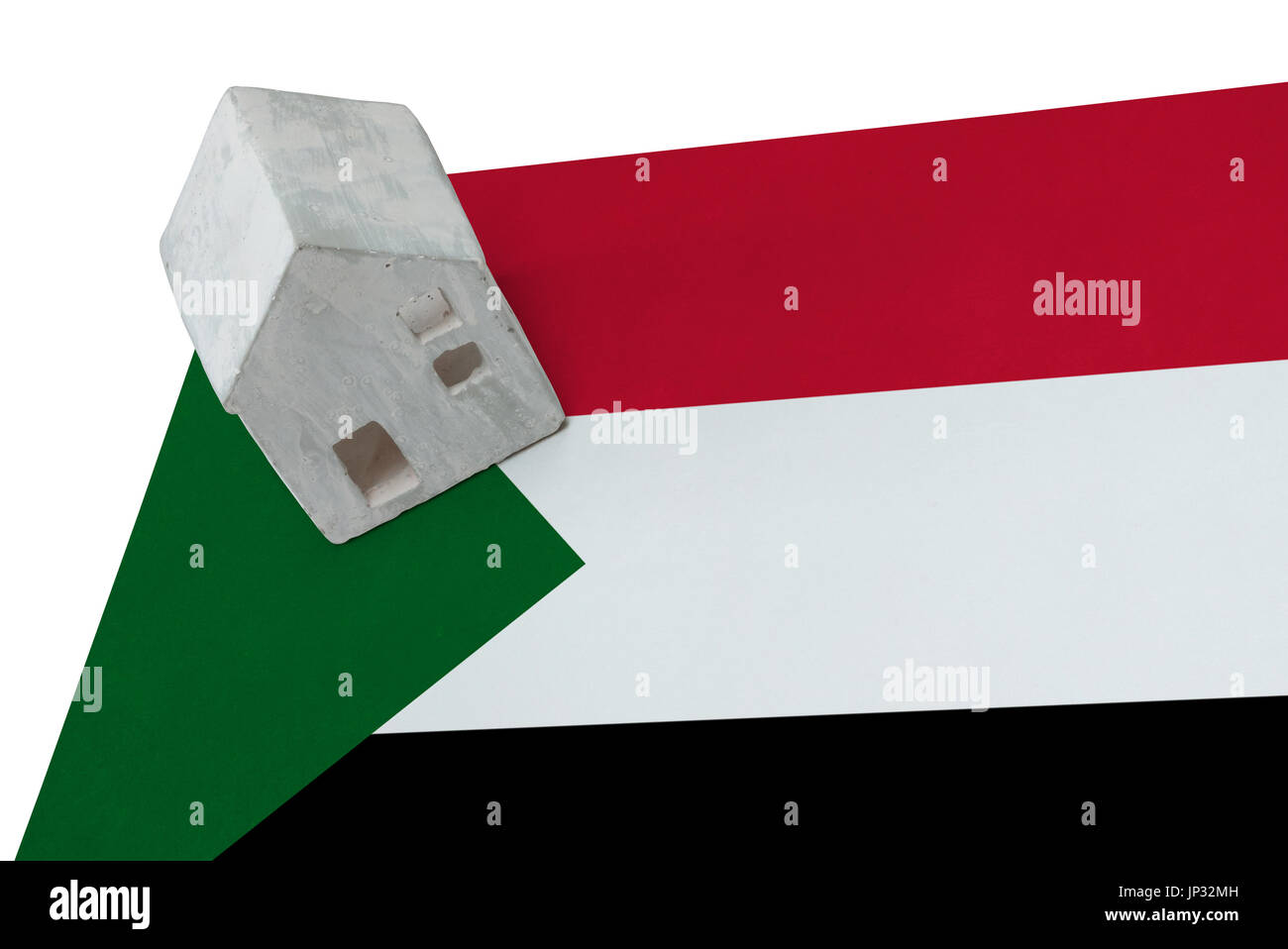 Small house on a flag - Living or migrating to Sudan Stock Photo - Alamy Small house on a flag - Living or migrating to Sudan Stock Photo - Alamy