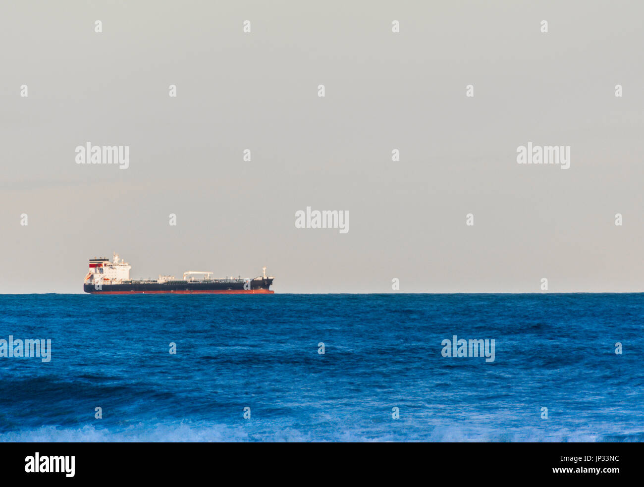 Large, ocean-going oil tanker ship on the sea Stock Photo - Alamy