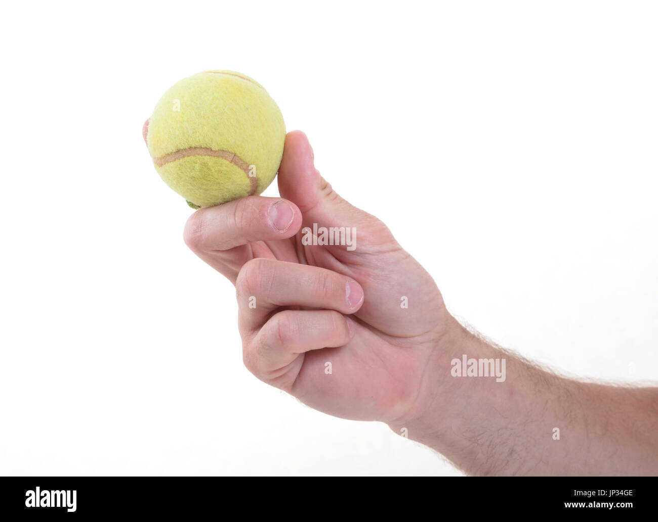 Tennis ball in hand hi-res stock photography and images - Alamy