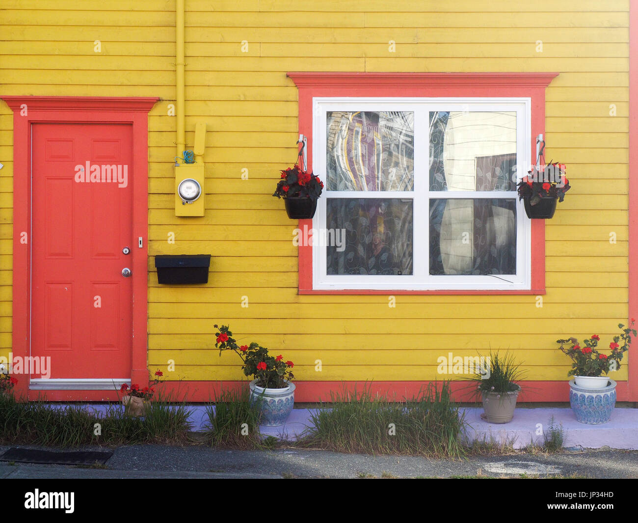 Colorful Row Houses St. John's Newfoundland Stock Photo - Alamy