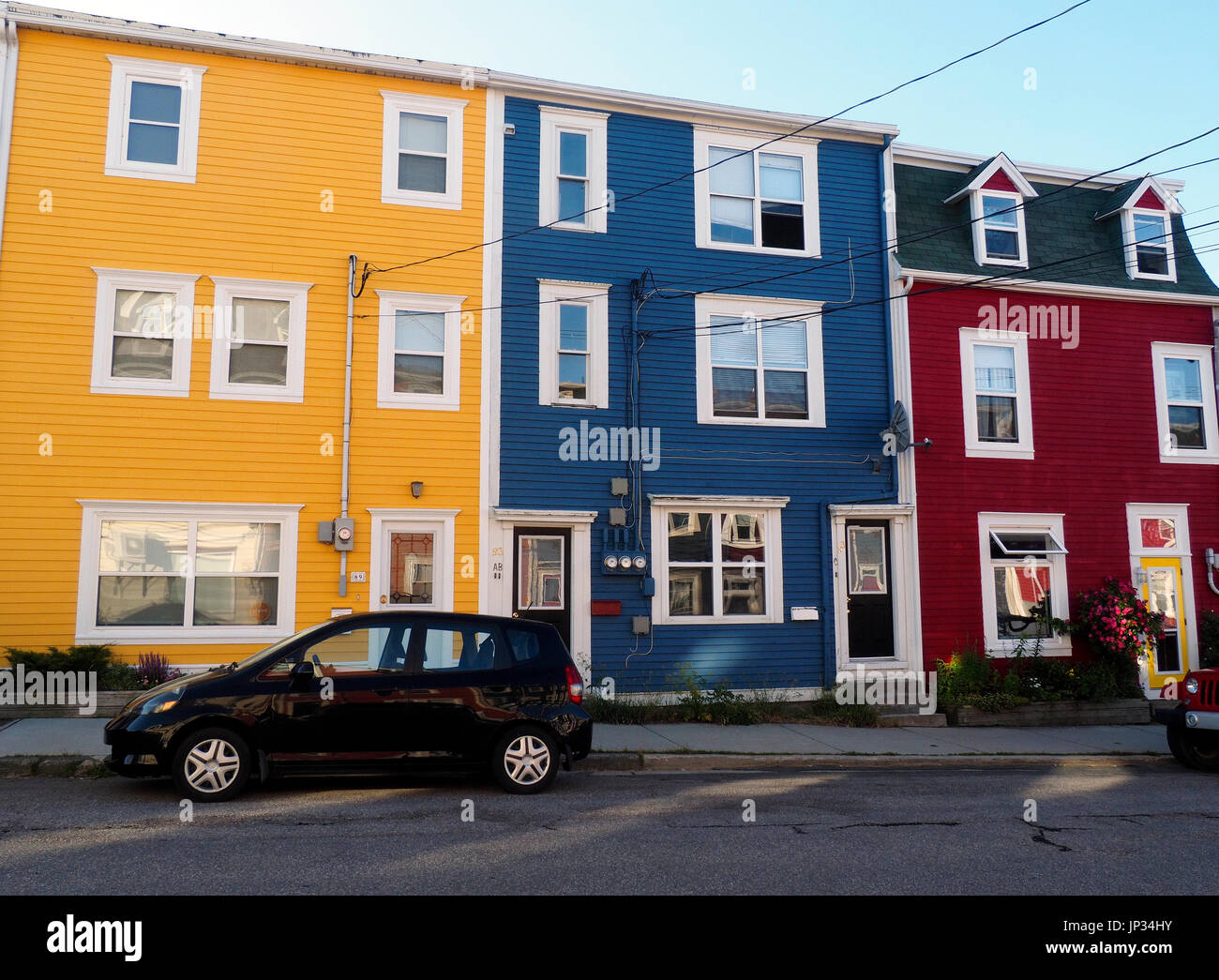Colorful Row Houses St. John's Newfoundland Stock Photo - Alamy