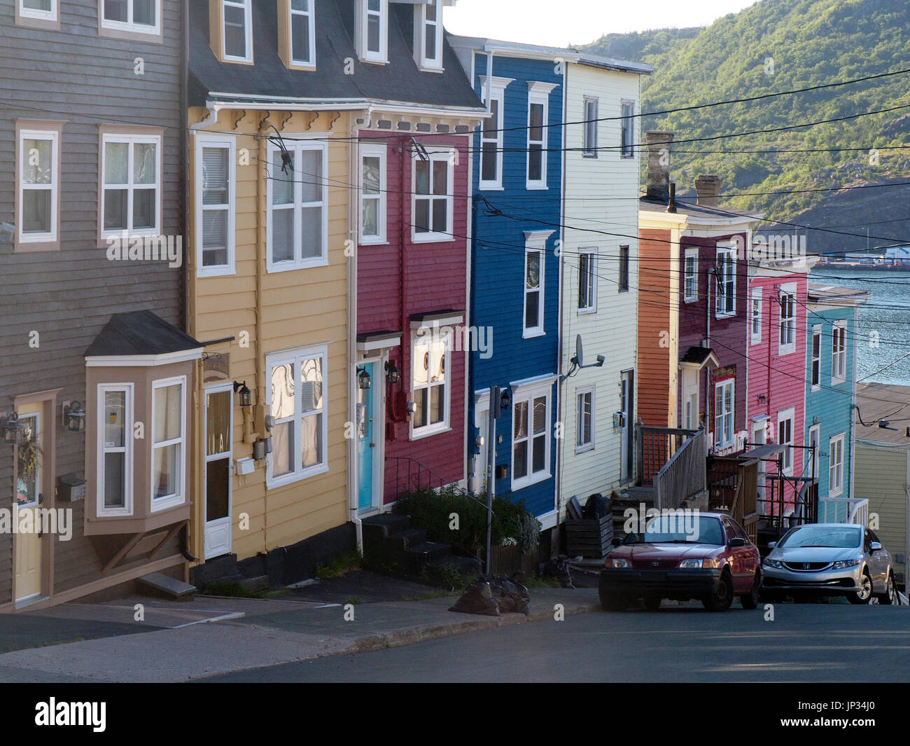 Colorful Row Houses St. John's Newfoundland Stock Photo - Alamy