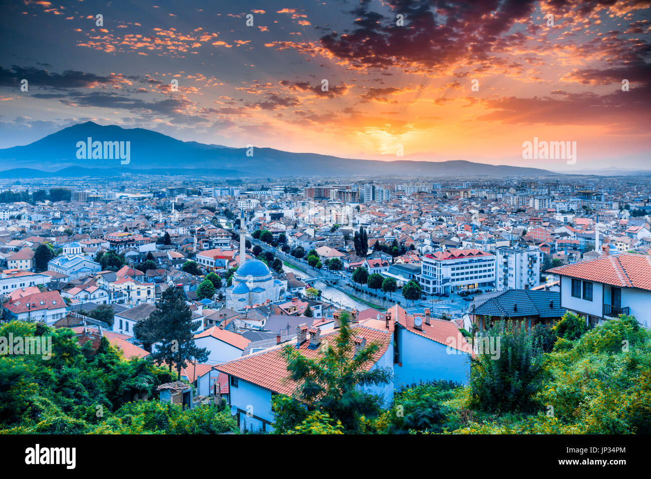 Europe, Kosovo, Prizren, Historic city on banks of Prizren Bistrica ...