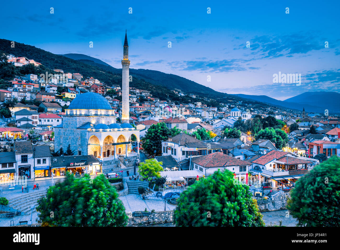 Europe, Kosovo, Prizren, Historic city on banks of Prizren Bistrica ...