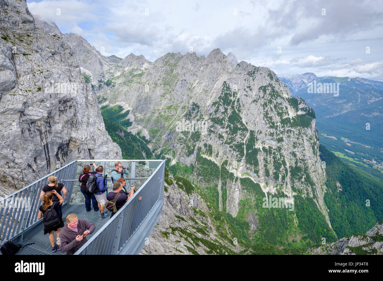 AlpspiX and view from the Alpspitze over Garmisch Partenkirchen ...