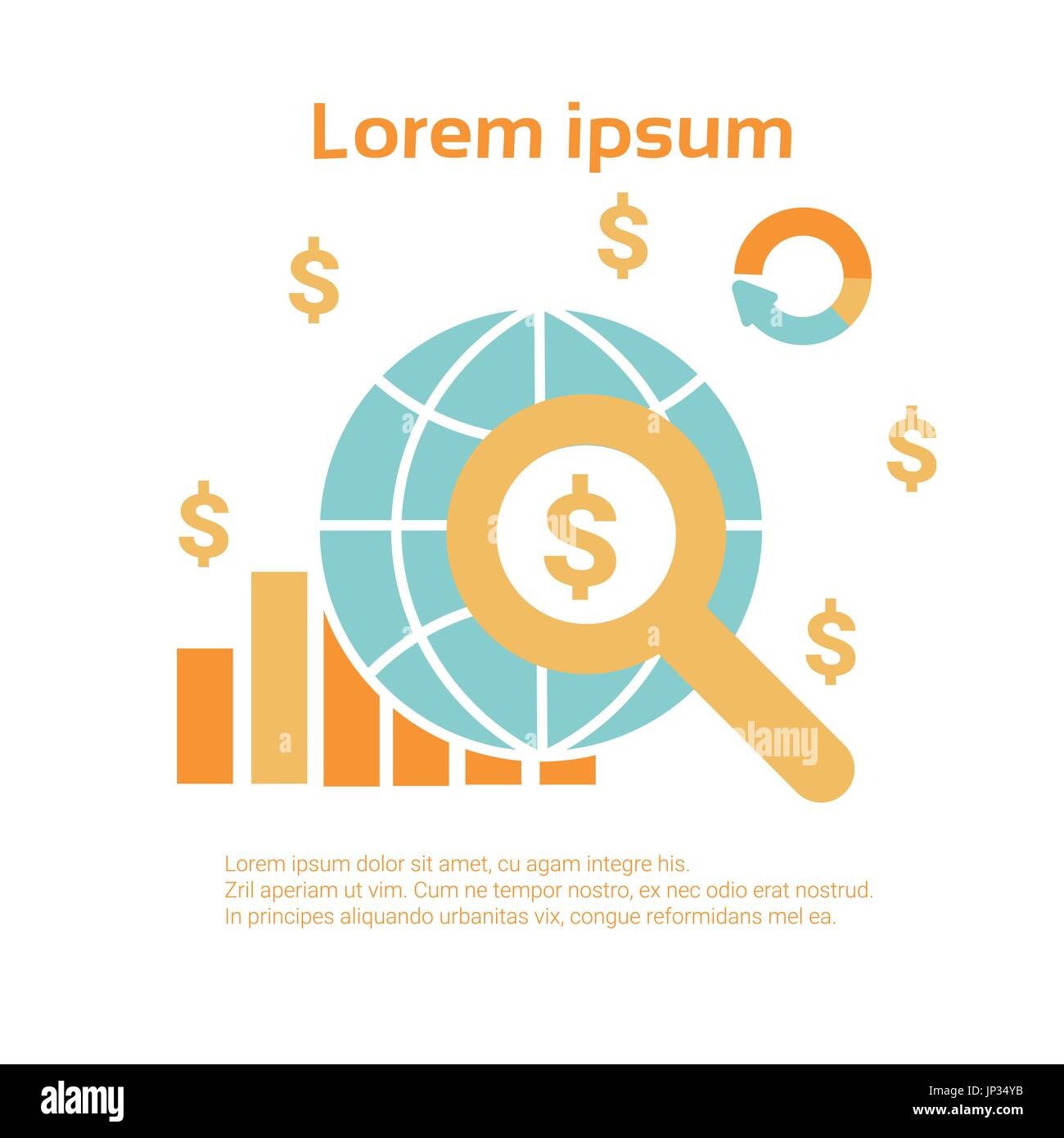Business Economic Infographics Set Statistic Data Analysis With Copy ...