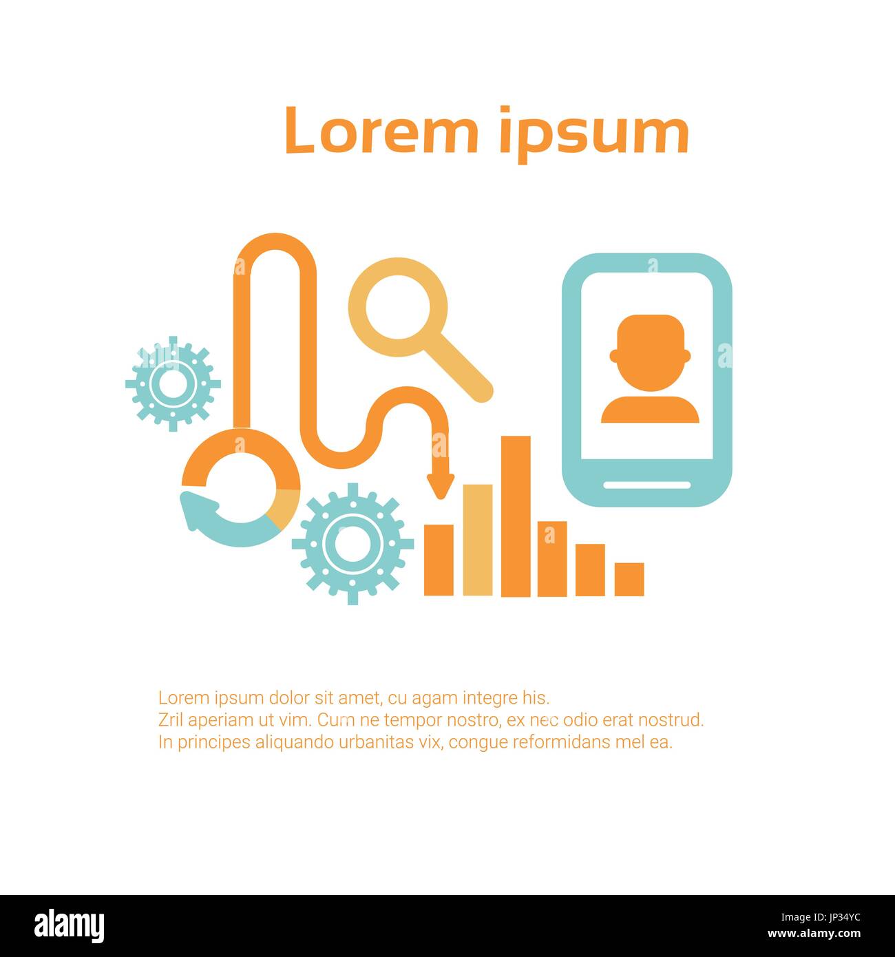Business Economic Infographics Set Statistic Data Analysis With Copy ...