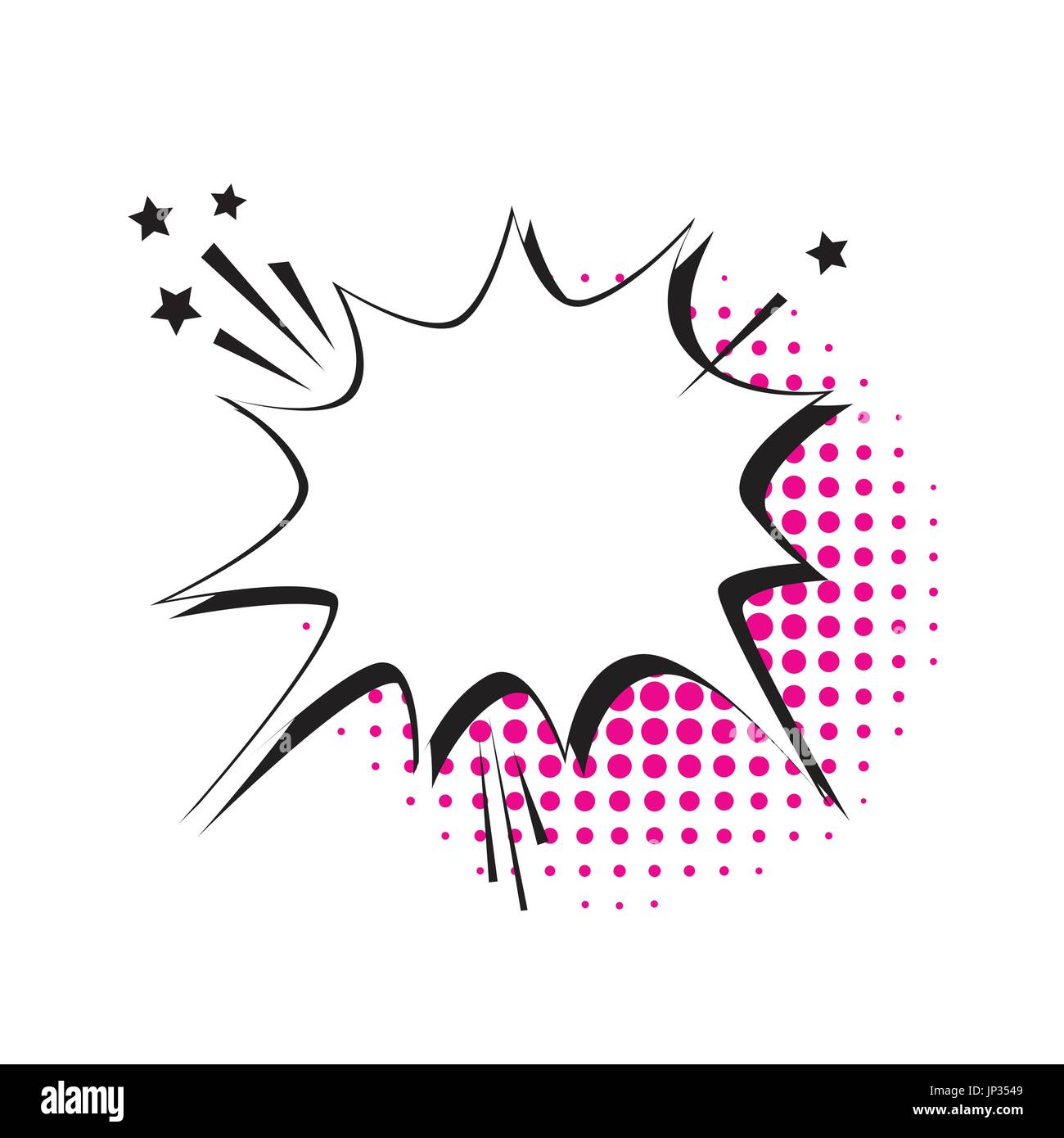 Chat Bubble Icon Pop Art Style Social Media Communication Stock Vector ...
