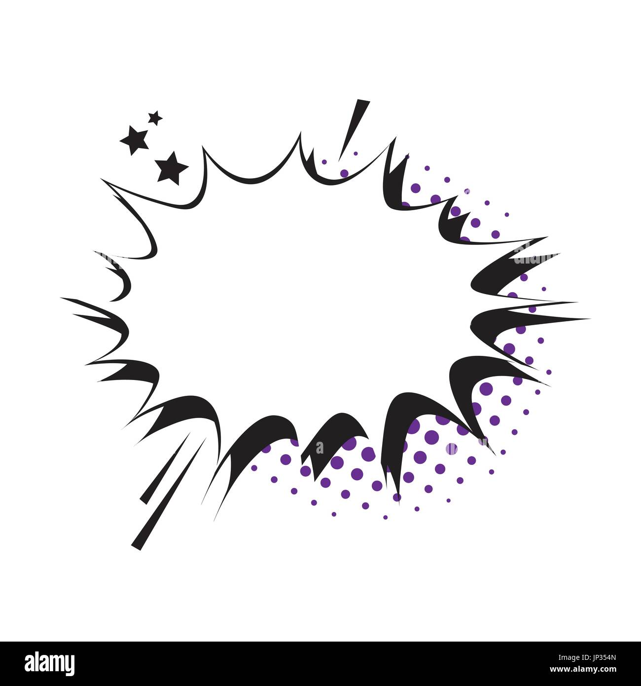 Chat Bubble Icon Pop Art Style Social Media Communication Stock Vector ...