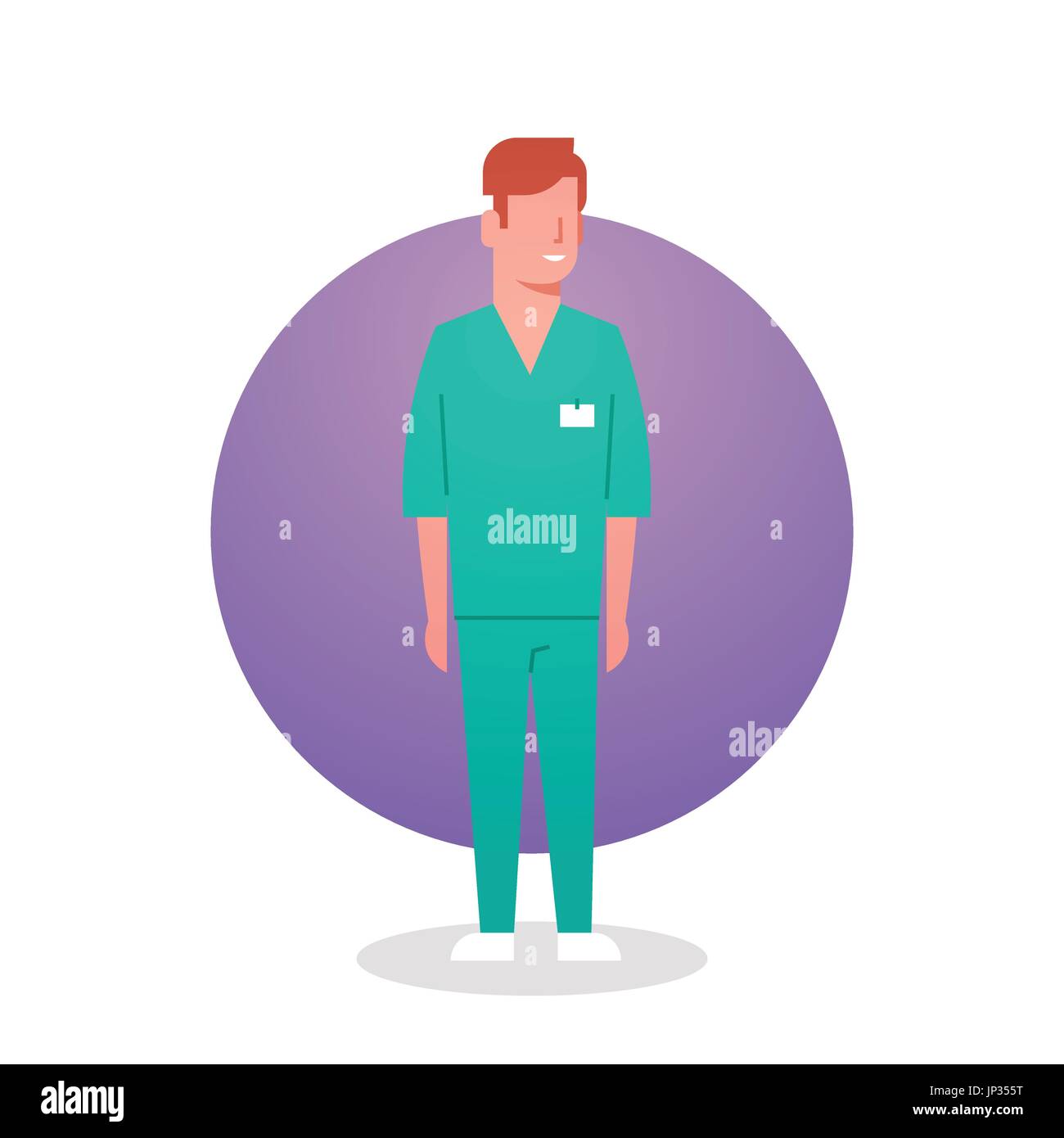 Man Medical Doctor Icon Clinics Hospital Medicine Worker Stock Vector ...