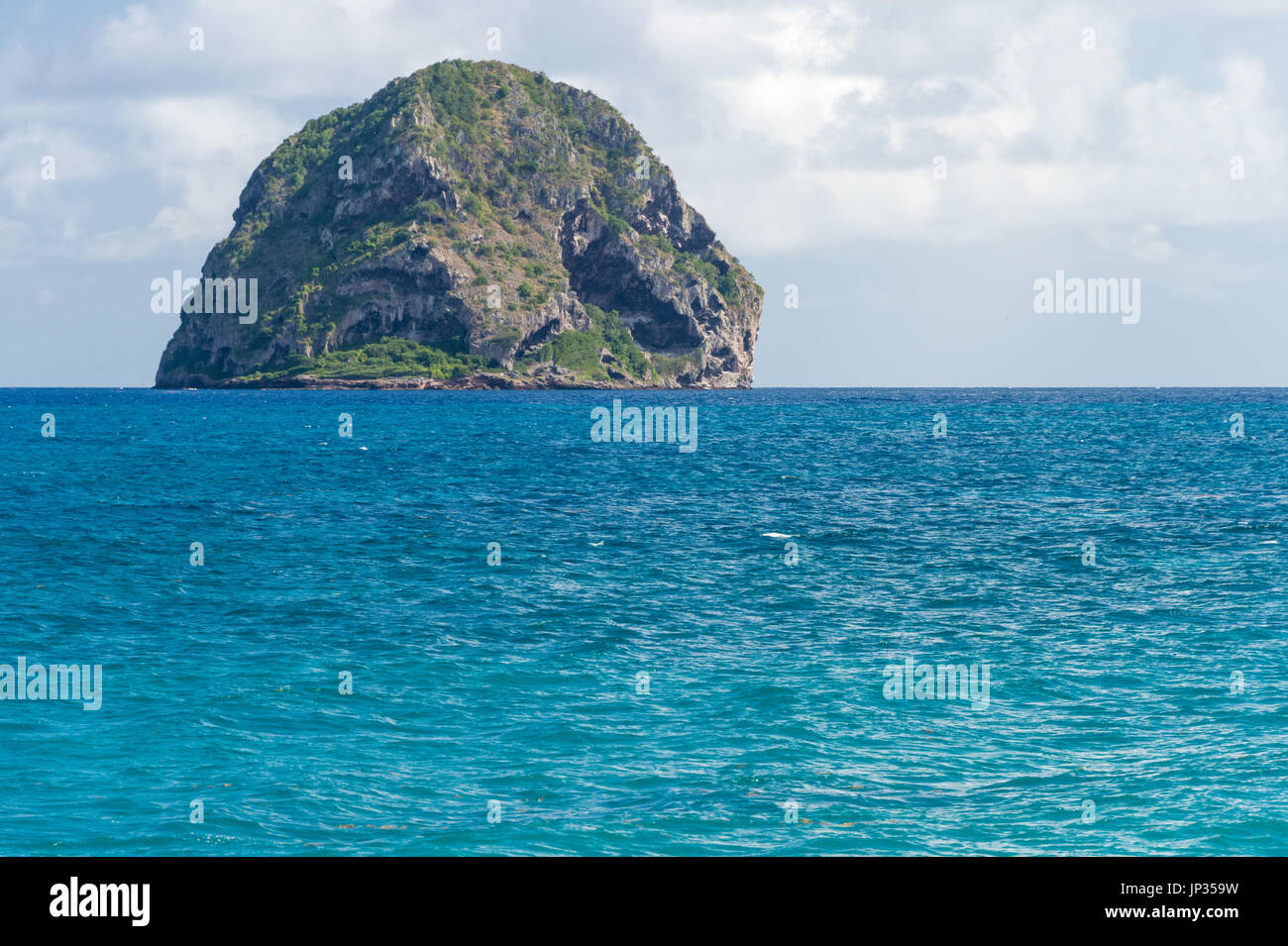 Rocher du Diamant (Diamond rock) in Martinique (July 2017 Stock Photo ...