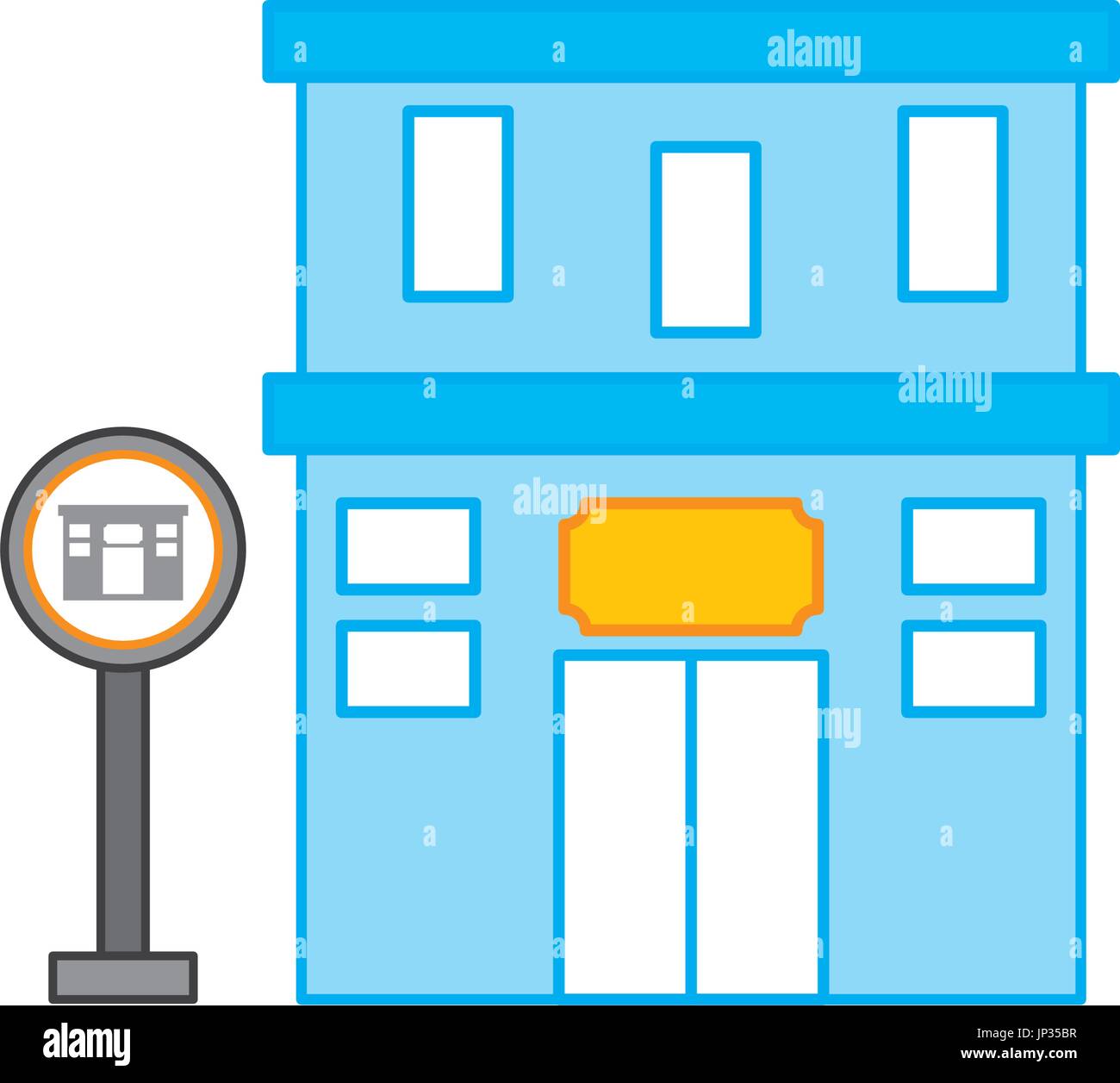 hotel building with traffic signal Stock Vector Image & Art - Alamy