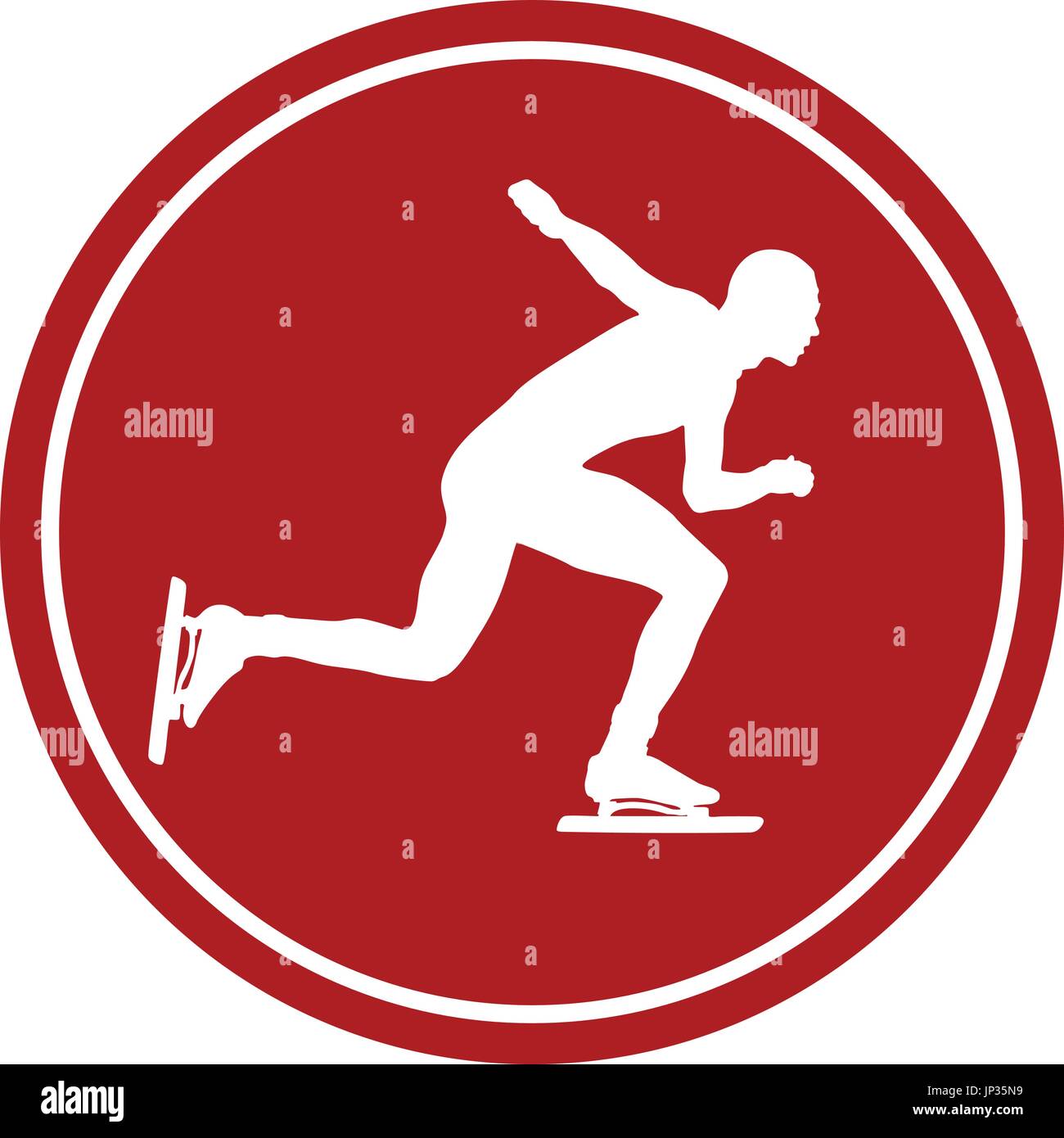 Speed skating pictogram hi-res stock photography and images - Alamy