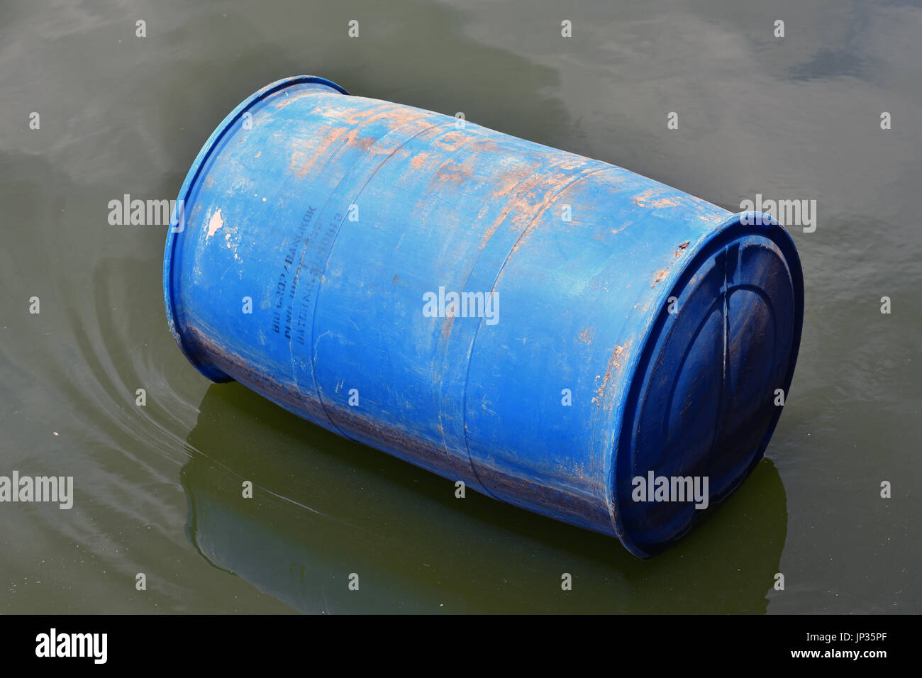 Barrel in water Stock Photo - Alamy