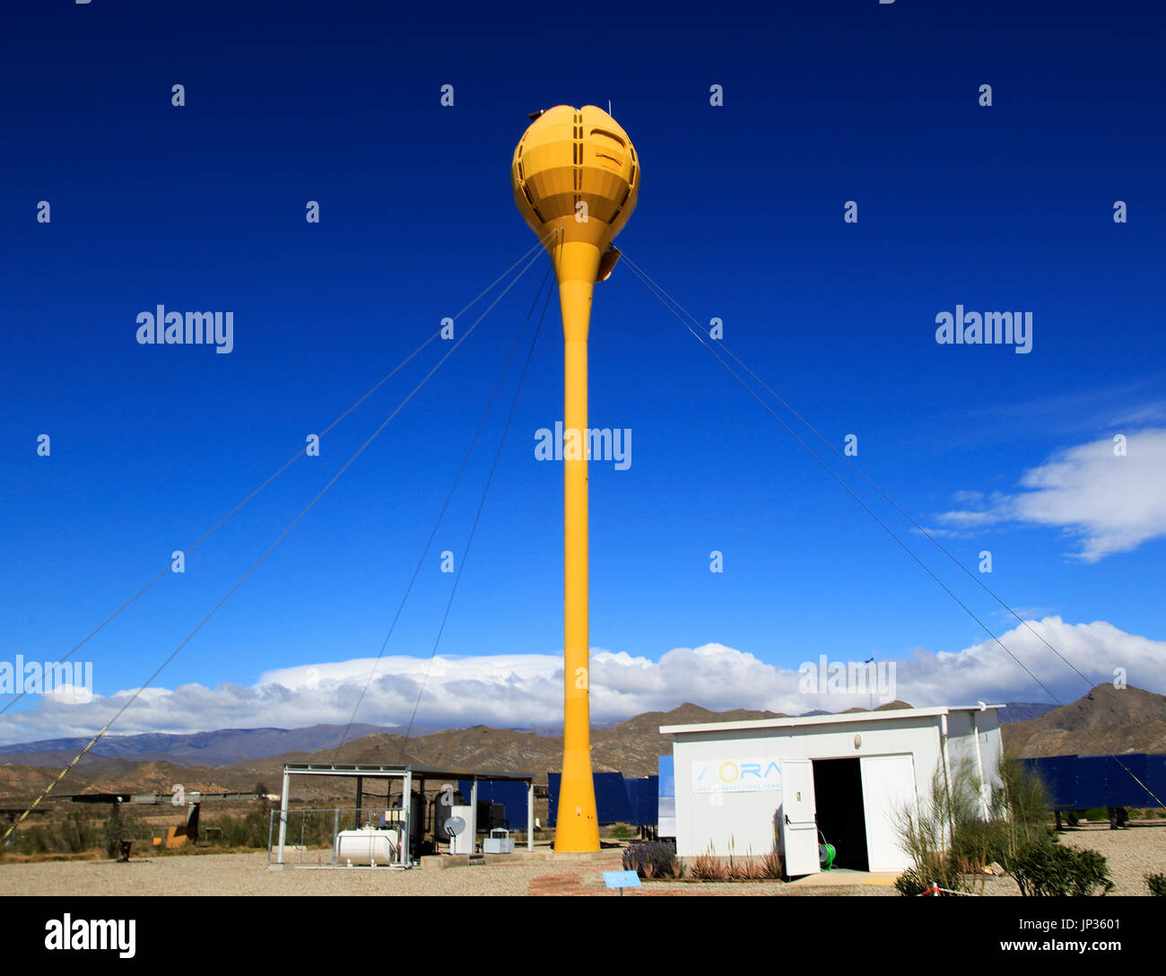 Receiver tower rear view, solar energy scientific research centre ...