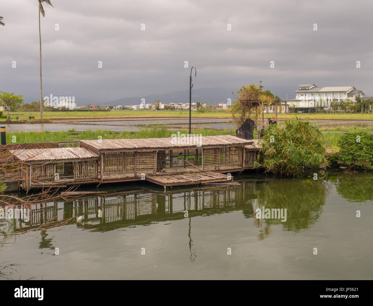 Yilan, Taiwan - October 13, 2016: A small, wooden houses for ducks ...