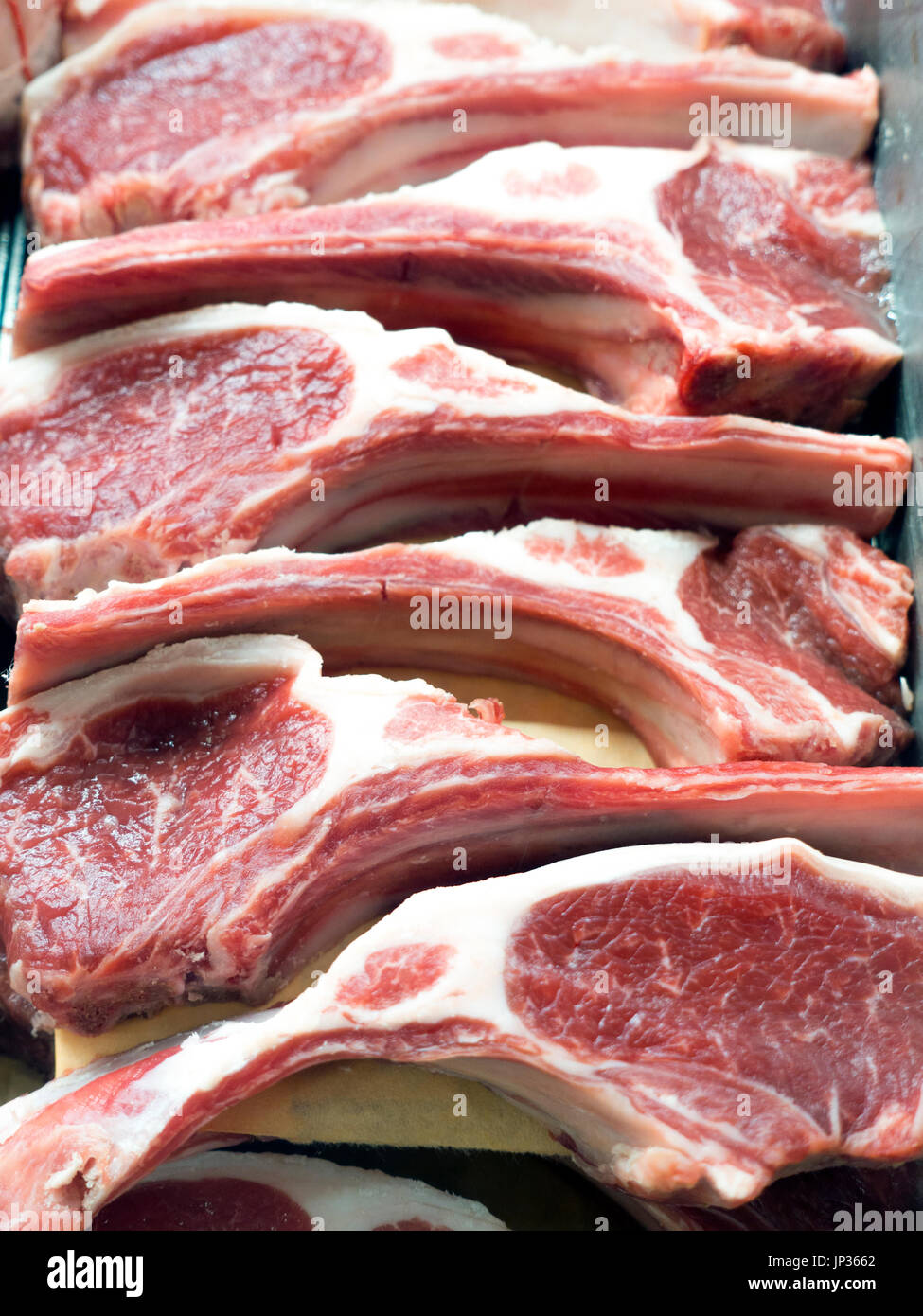 raw fresh cut lamb chops Stock Photo - Alamy