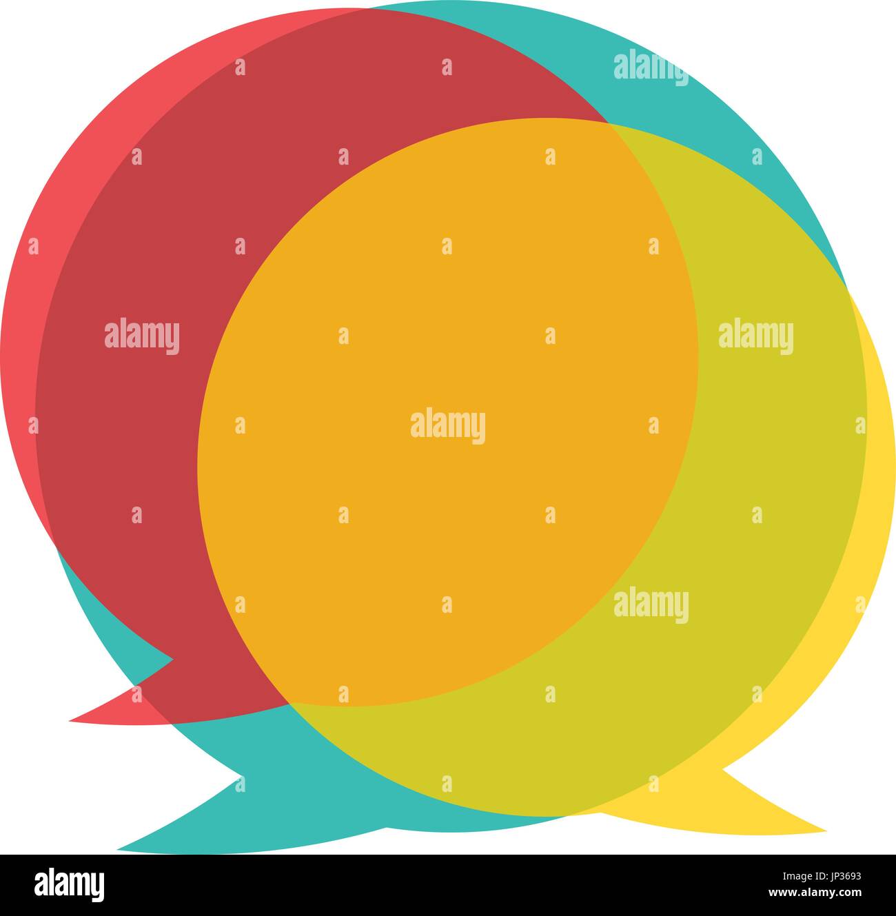 colorful talk bubble icon. isolated on white background Stock Vector ...