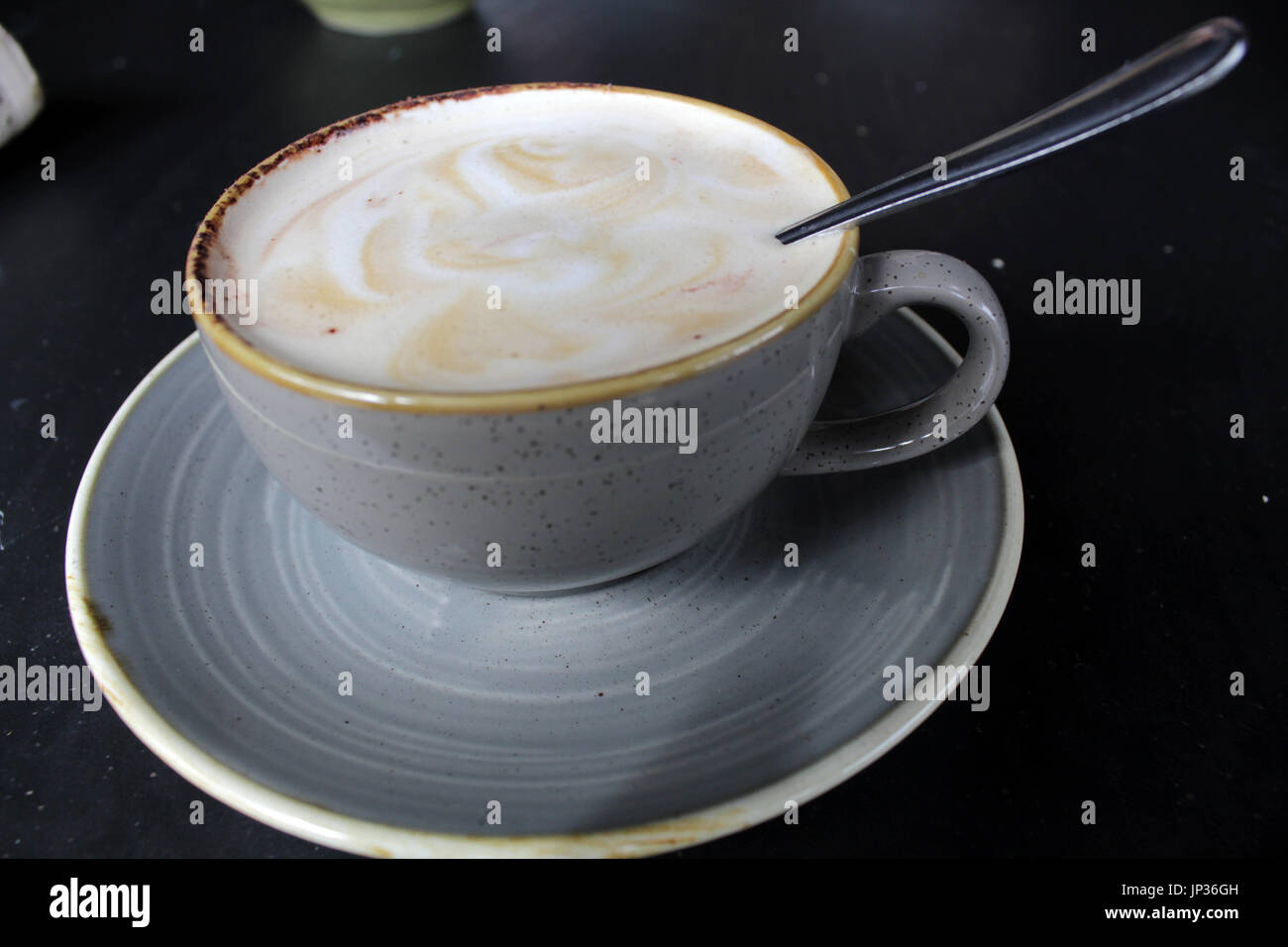 Coffee Cup Full Side View Stock Photo - Alamy
