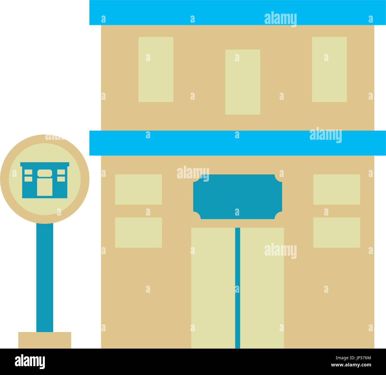hotel building with traffic signal Stock Vector Image & Art - Alamy