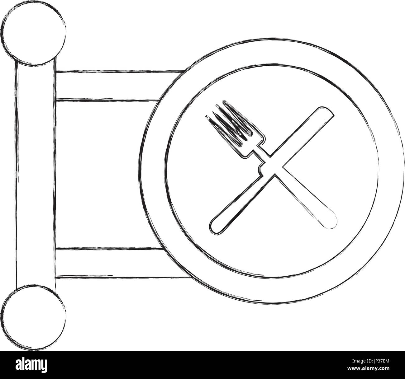 restaurant hanging sign isolated icon Stock Vector Image & Art - Alamy