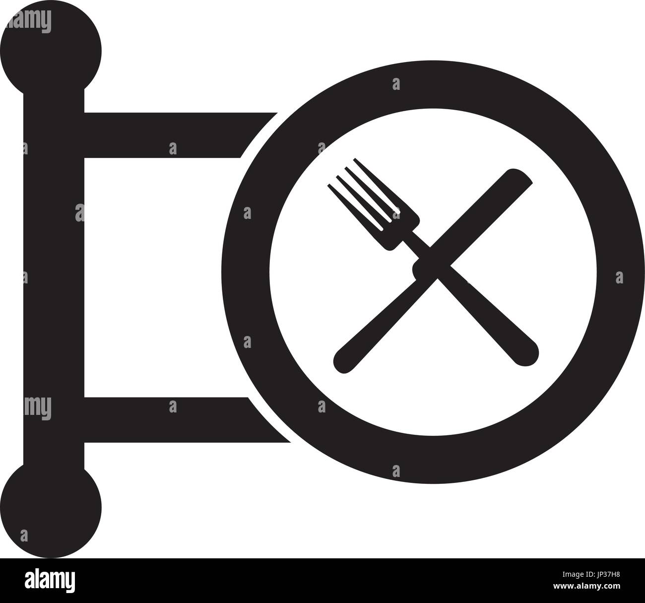 restaurant hanging sign isolated icon Stock Vector Image & Art - Alamy