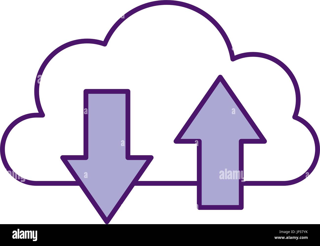 cloud computing with arrows Stock Vector Image & Art - Alamy
