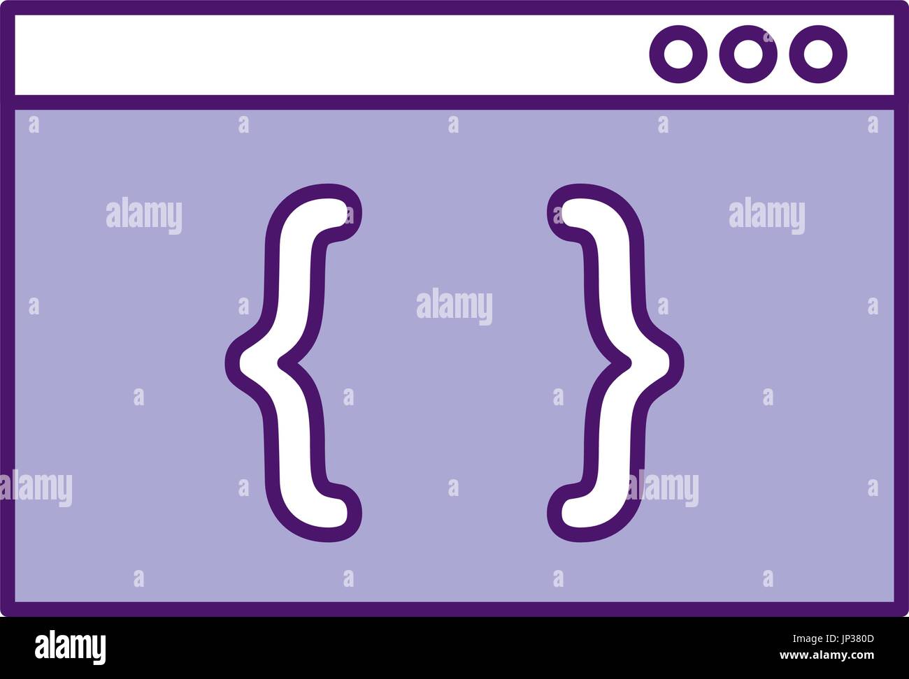 template computer with brackets Stock Vector Image & Art - Alamy