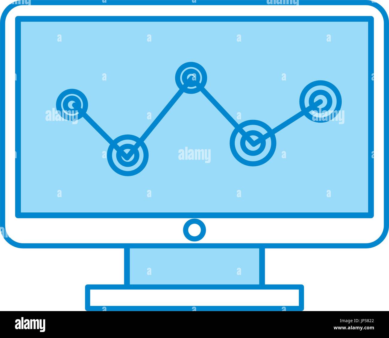 computer desktop with statistics Stock Vector Image & Art - Alamy