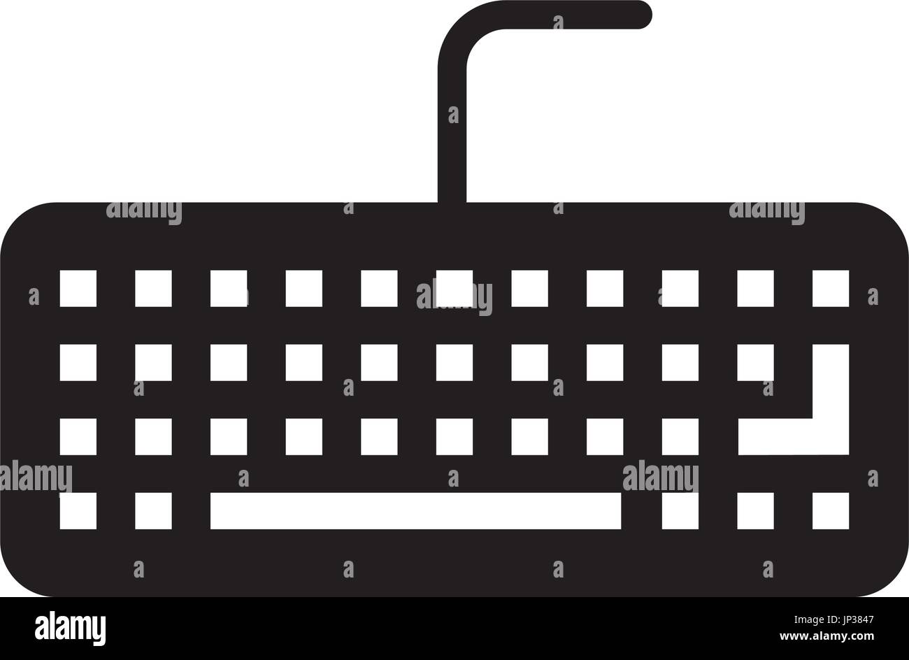 computer keyboard isolated icon Stock Vector Image & Art - Alamy