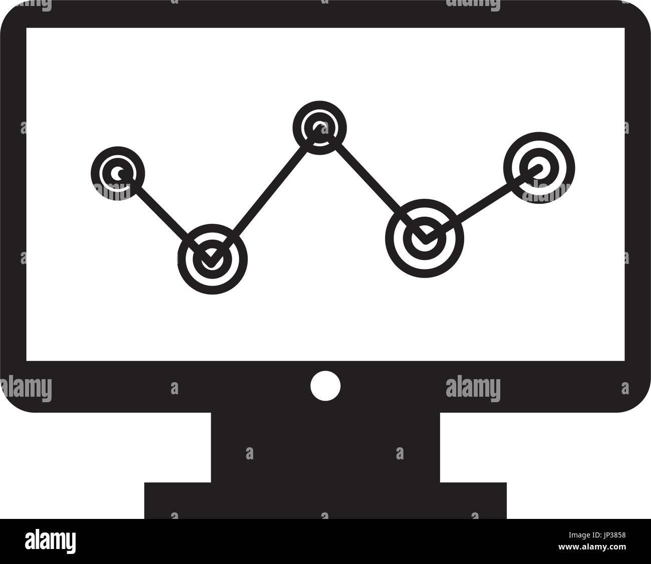 computer desktop with statistics Stock Vector Image & Art - Alamy