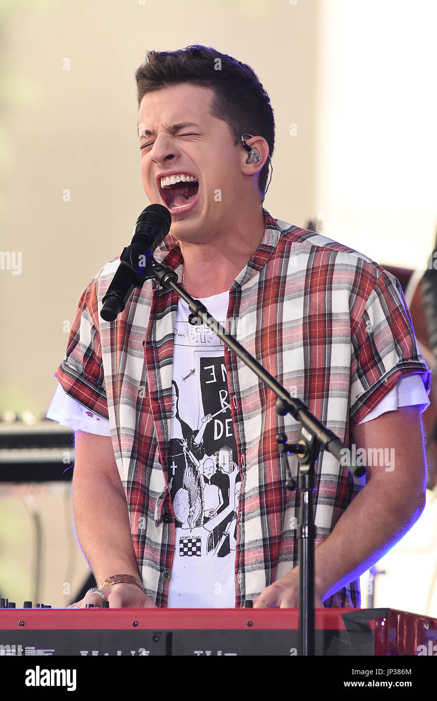 Charlie Puth Performs on the 'Today' show Featuring: Charlie Puth Where ...